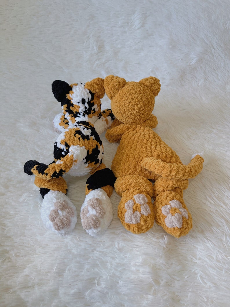 READY TO SHIP Cat Stuffie Cat Lovey Knotted Plushie Knotted Lovey Karma ...