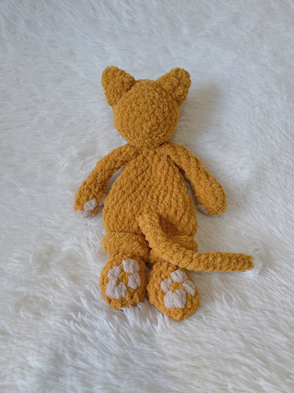 READY TO SHIP Cat Stuffie Cat Lovey Knotted Plushie Knotted Lovey Karma ...