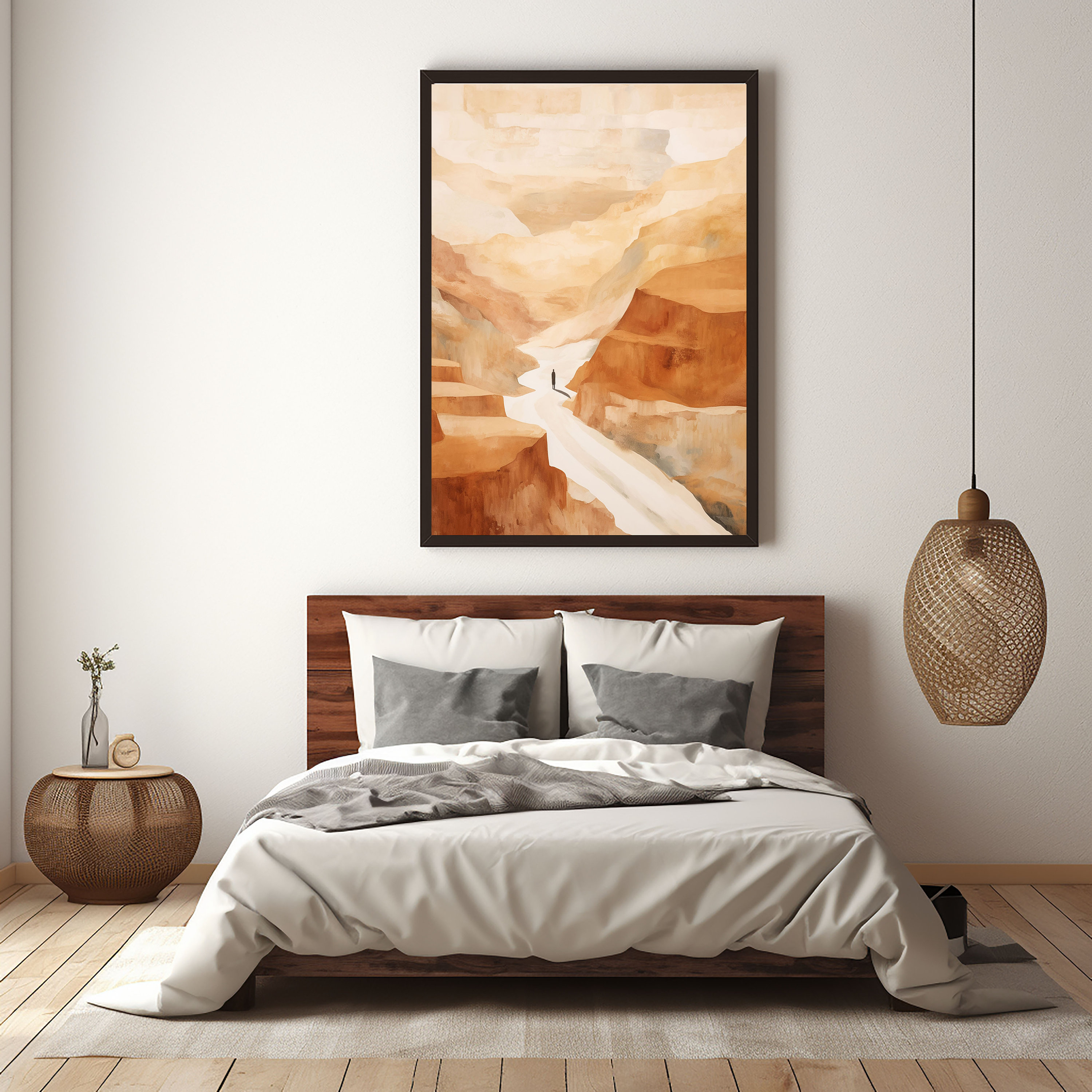 Psalm 23 Art Vertical Digital Print Though I Walk Good - Etsy