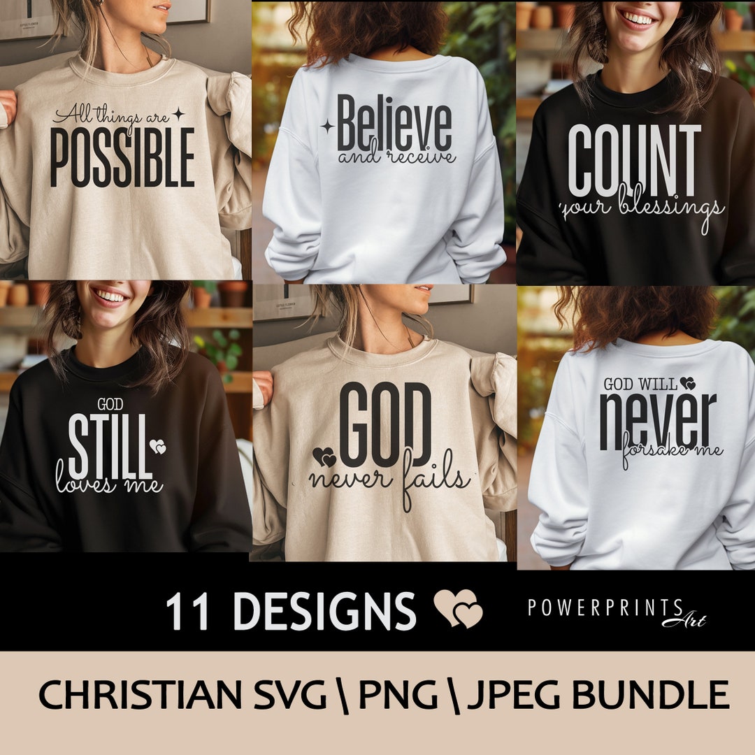 Christian SVG PNG Bundle, Christian Svg, Religious Svg Png, Christian ...