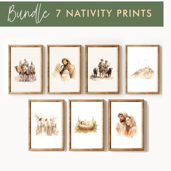 Nativity Print - Etsy
