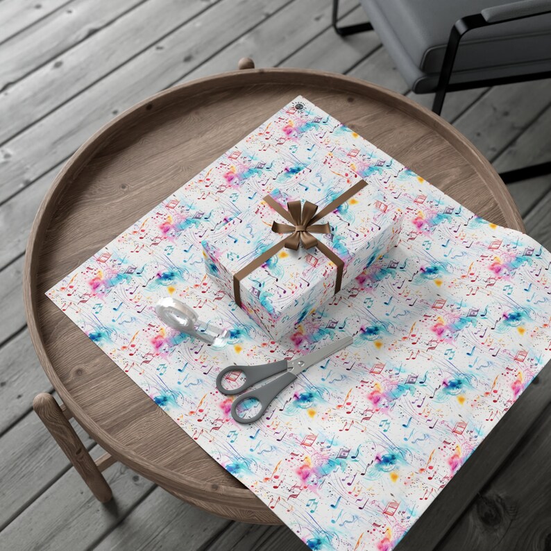 Birthday Gift Wrapping Sheet Pastel Colors Gift Wrap Party - Etsy