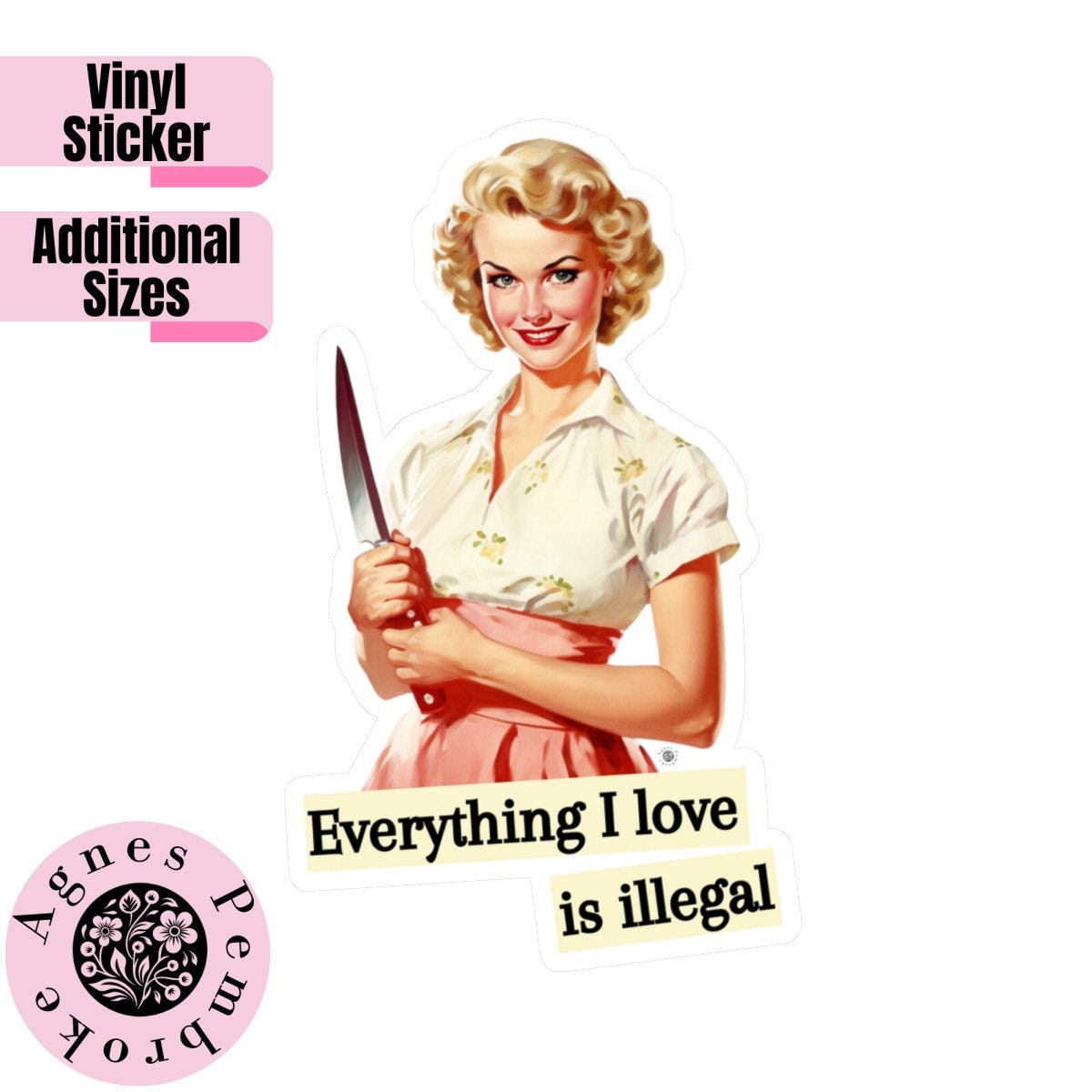 Waterproof Sticker Adult Humor Decal Die Cut Vinyl Sticker Giftful ...