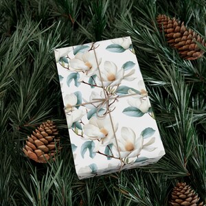 Magnolia Flowers Decorative Wrap Sheet Bridal Gift Box Wrapping Paper ...