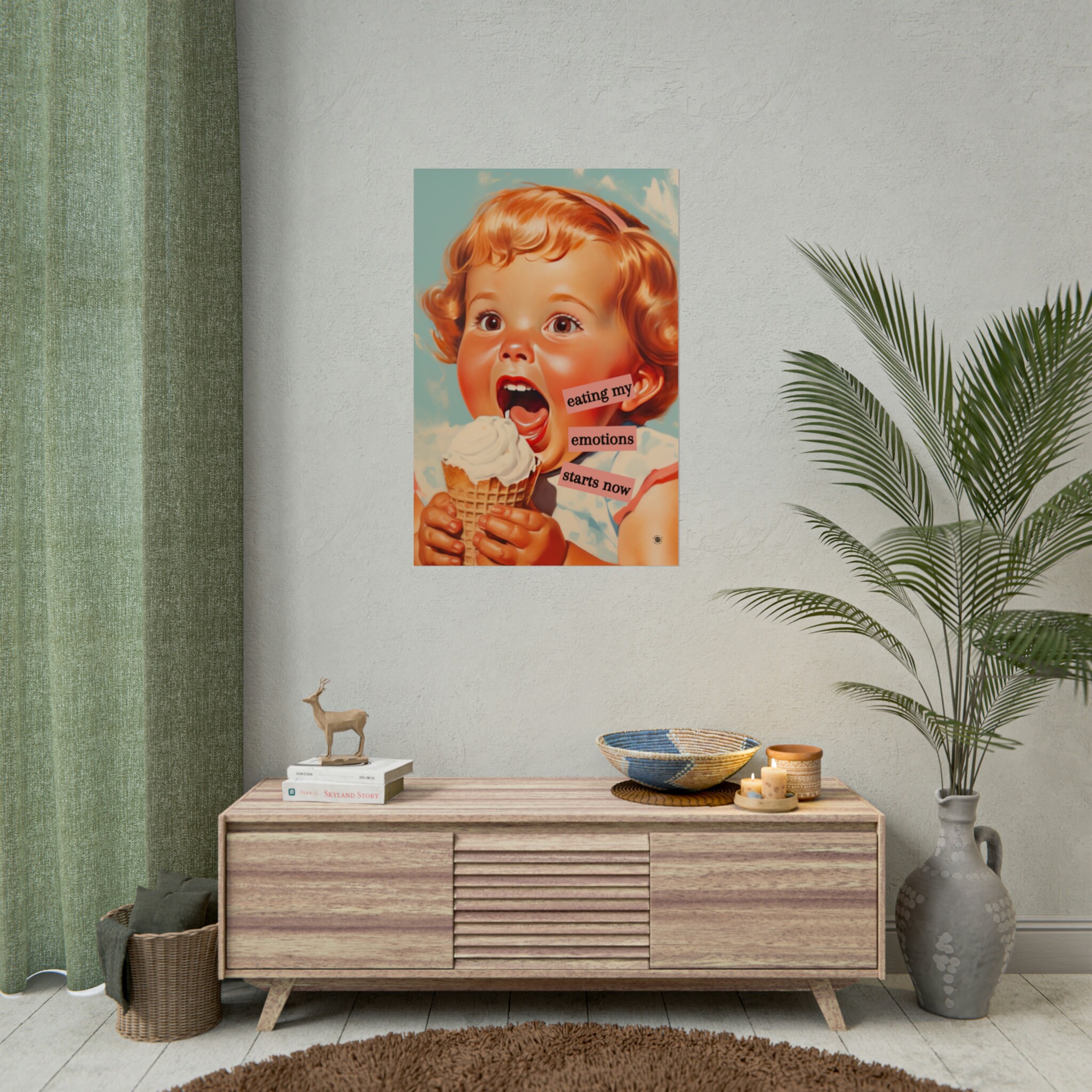 Funny Retro Poster Home Decor Mid Century Classic Wall Art Decor ...