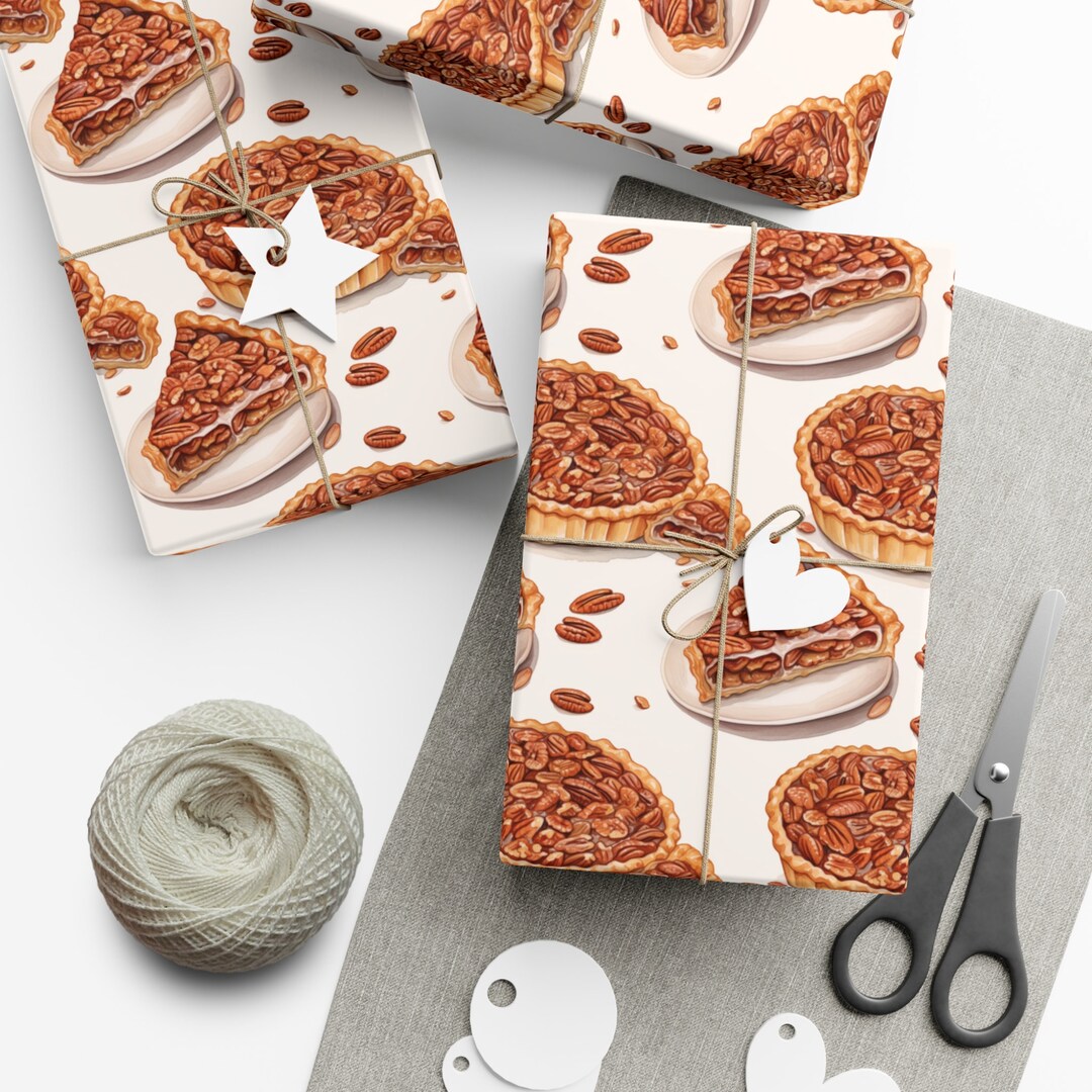 Happy Thanksgiving Wrapping Paper Autumn Gift Wrap Fall Festive ...