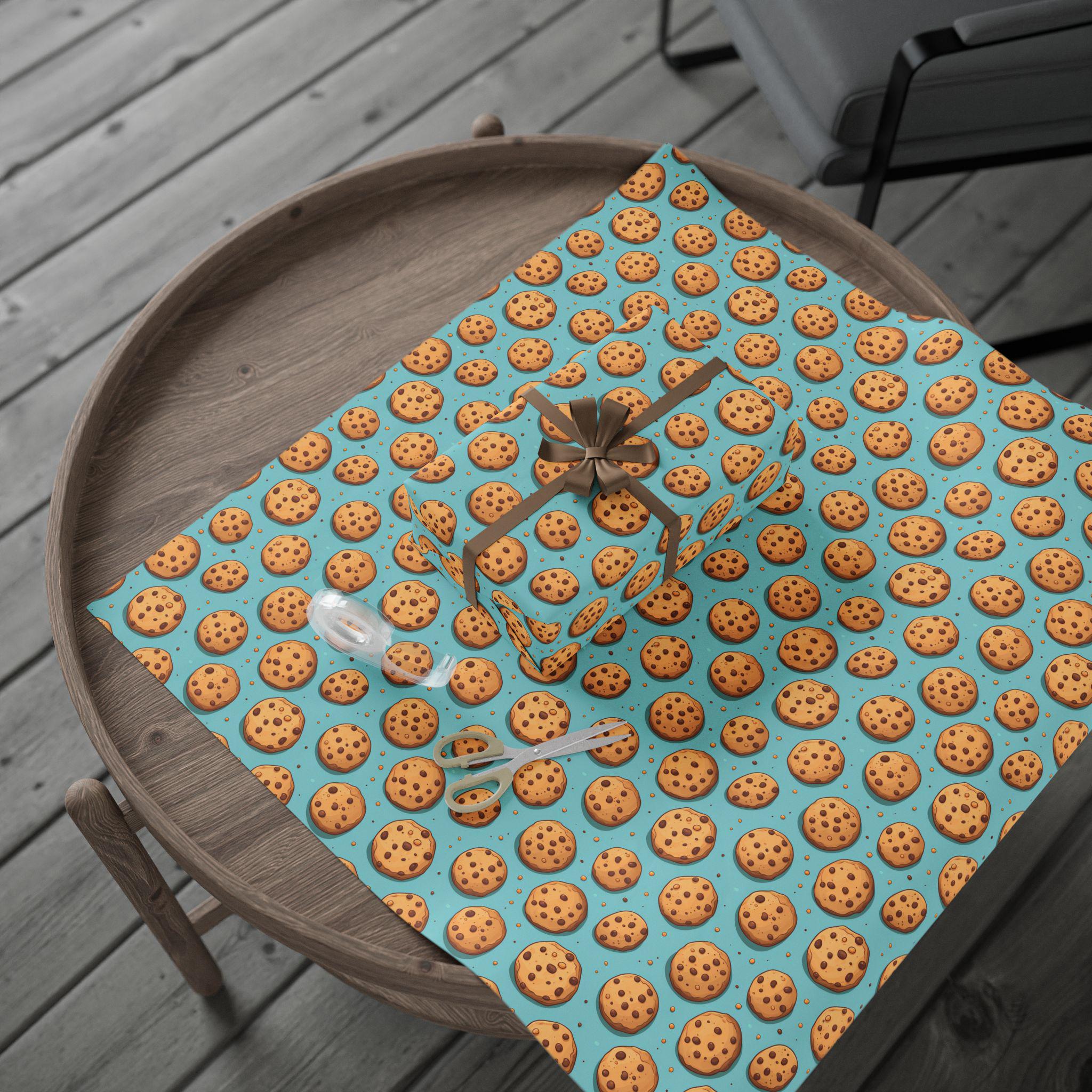 Chocolate Chip Cookie Gift Wrap Fun Bakery Wrapping Paper, Unique ...