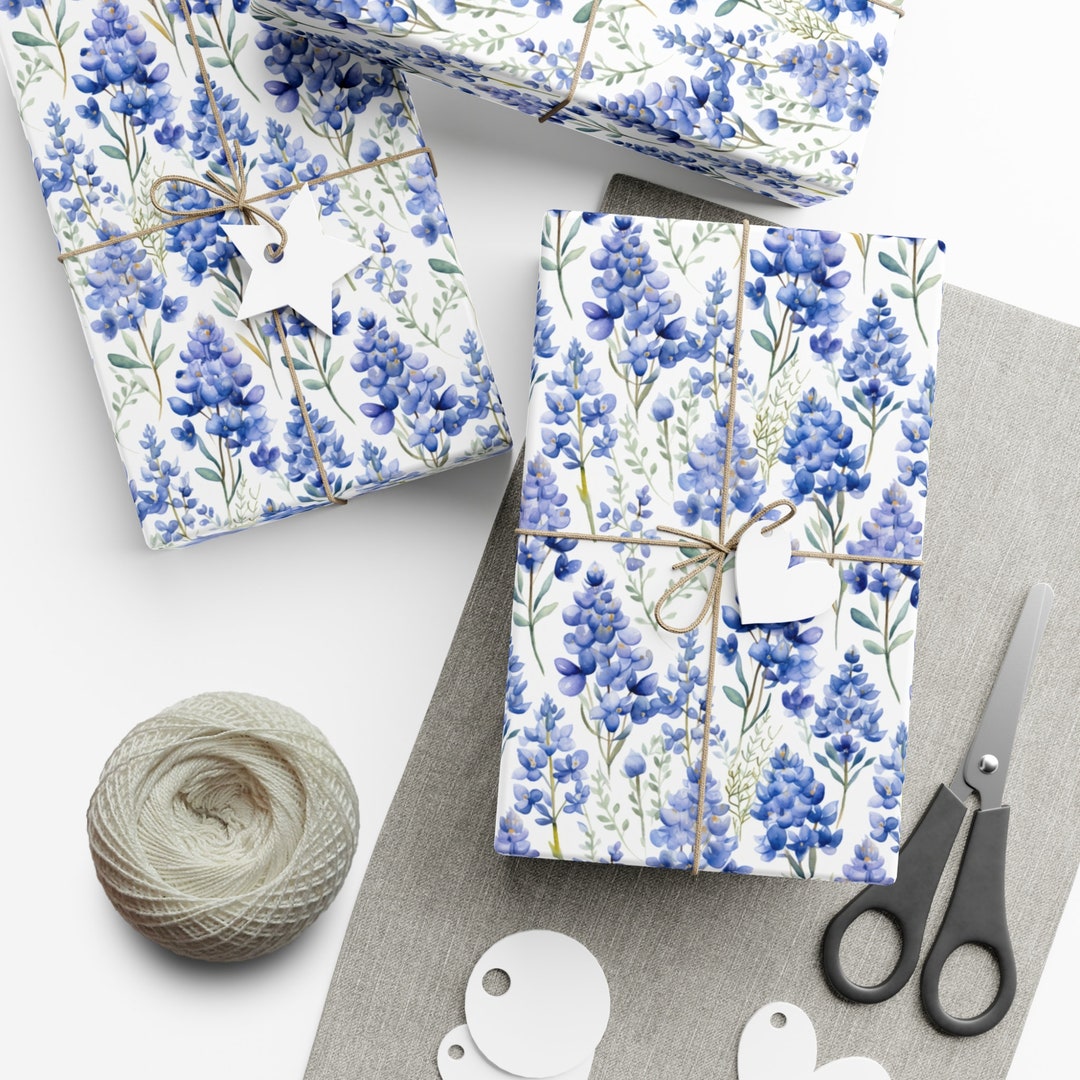 Floral Wrapping Paper Garden Gift Wrap Spring Flowers Wrapping Paper ...