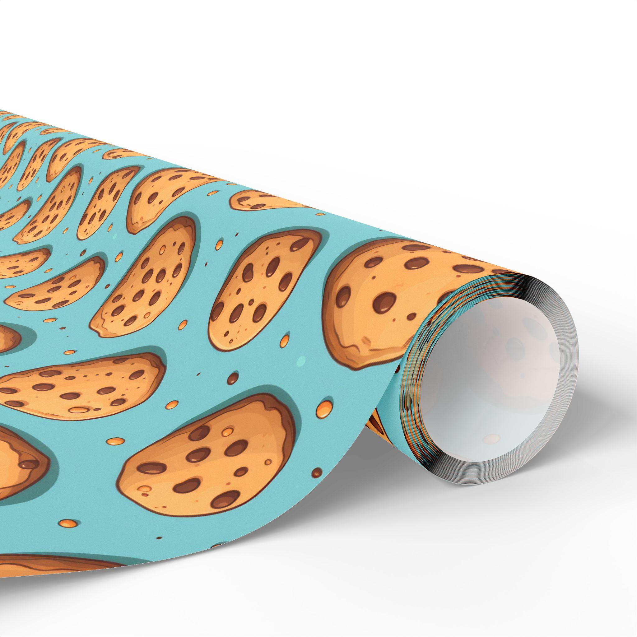 Chocolate Chip Cookie Gift Wrap Fun Bakery Wrapping Paper, Unique ...