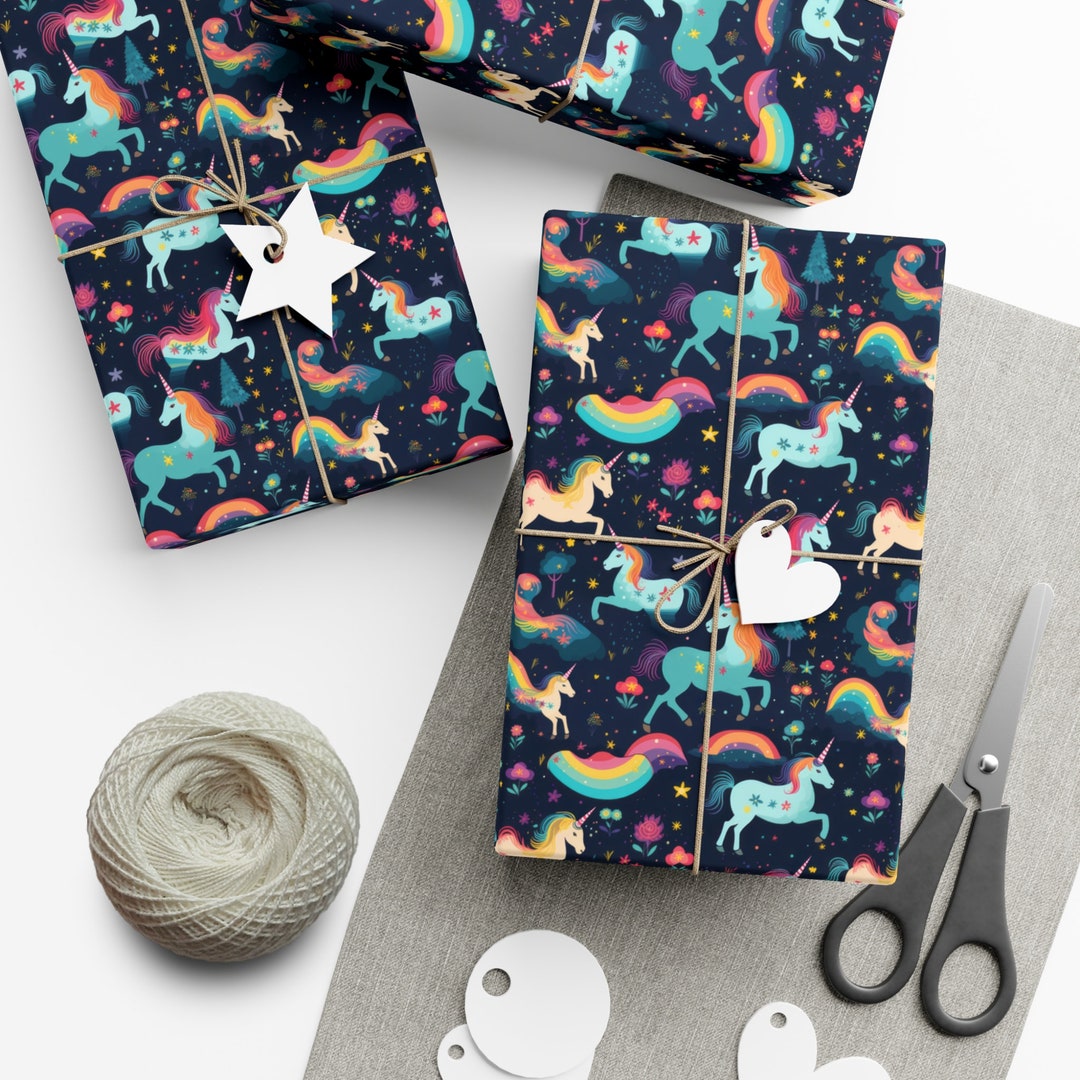 Children's Birthday Wrapping Paper Fun Birthday Gift Wrap Colorful ...