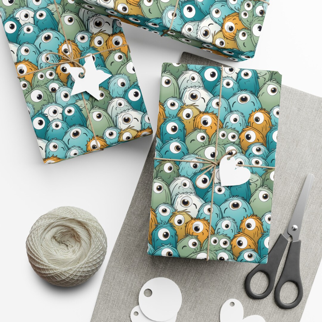 Children's Birthday Wrapping Paper Fun Birthday Gift Wrap Colorful ...