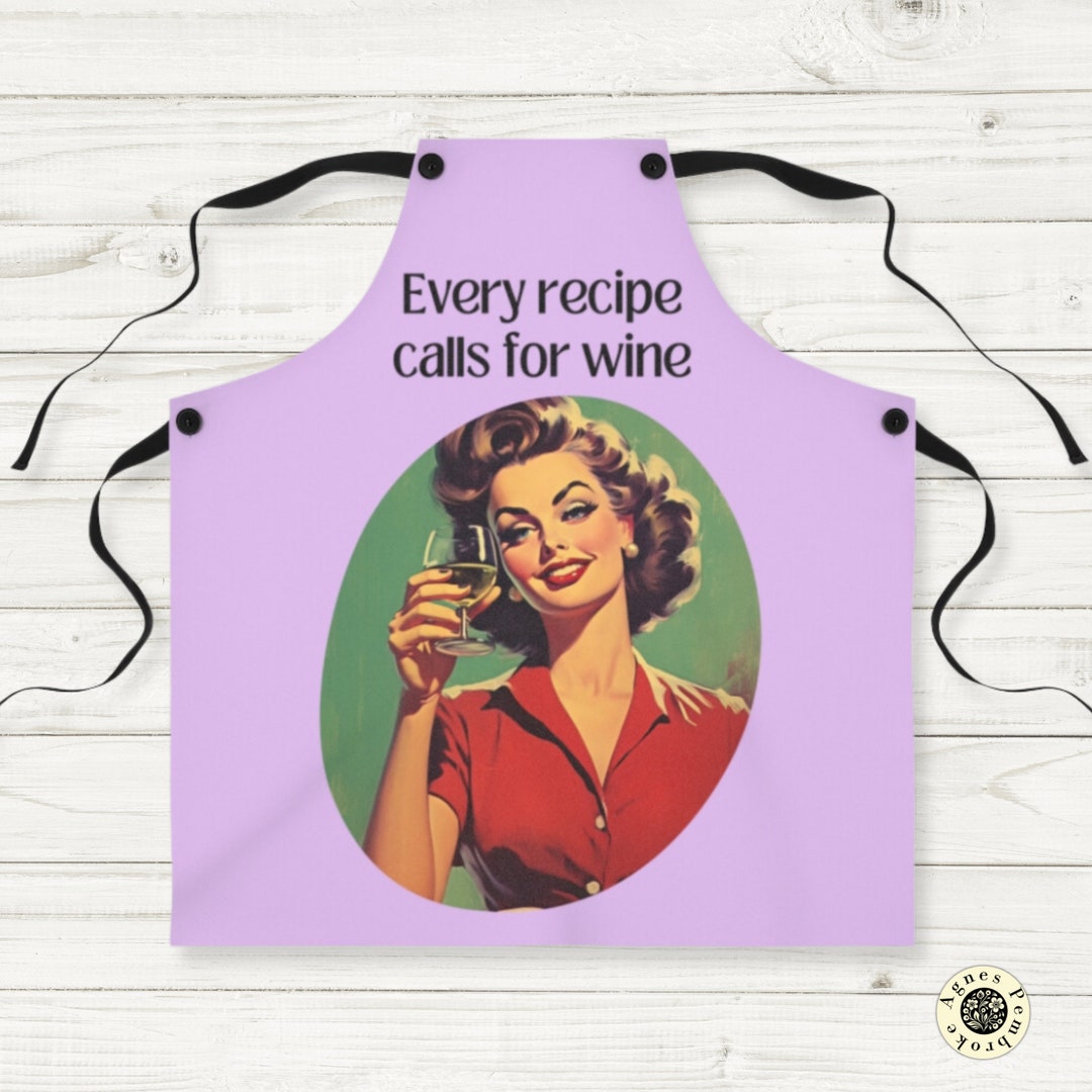 Retro Housewife Apron Unique Chef Gift Cooking Apron Customized Women ...