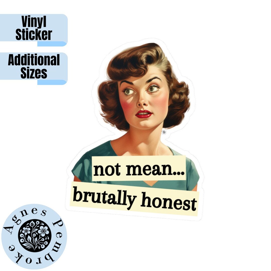 Mid Century Sticker Retro Housewife Decals Adult Humor Reusable ...