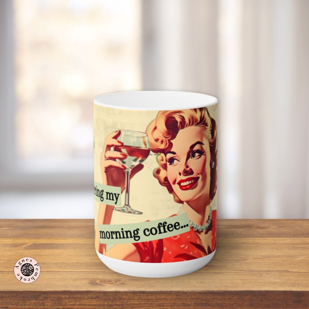 Retro Style Giant Mug Vintage Espresso Cup 15oz Coffee Lover's Travel ...