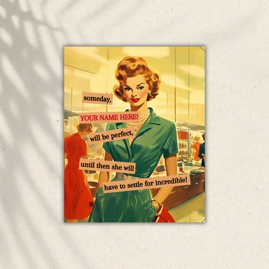 Retro Wall Art Inspiratonal Quotes Poster Personalized Mid Century Art ...