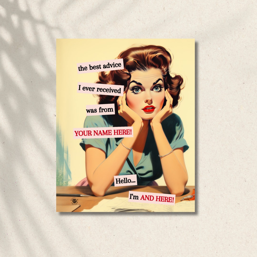 Funny Retro Wall Art Personalized Retro Prints Canvas Vintage Home ...
