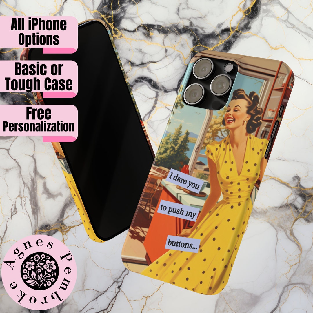 Custom Phone Case Retro Style Mobile Cover Vintage Art Slim - Etsy