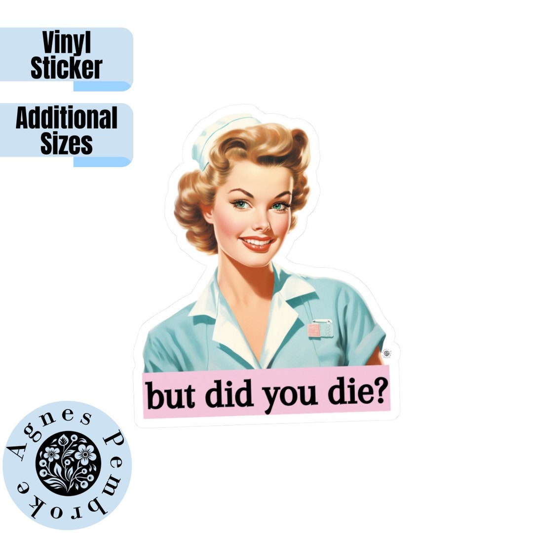 Funny Sticker Vintage Art Decals Retro Housewife Style Laptop Stickers ...