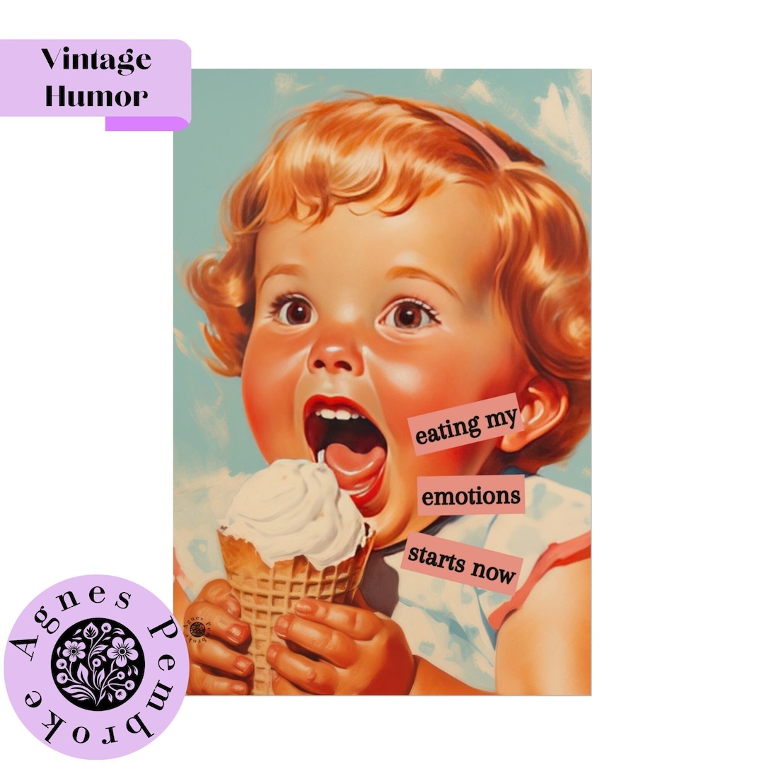 Funny Retro Poster Home Decor Mid Century Classic Wall Art Decor ...