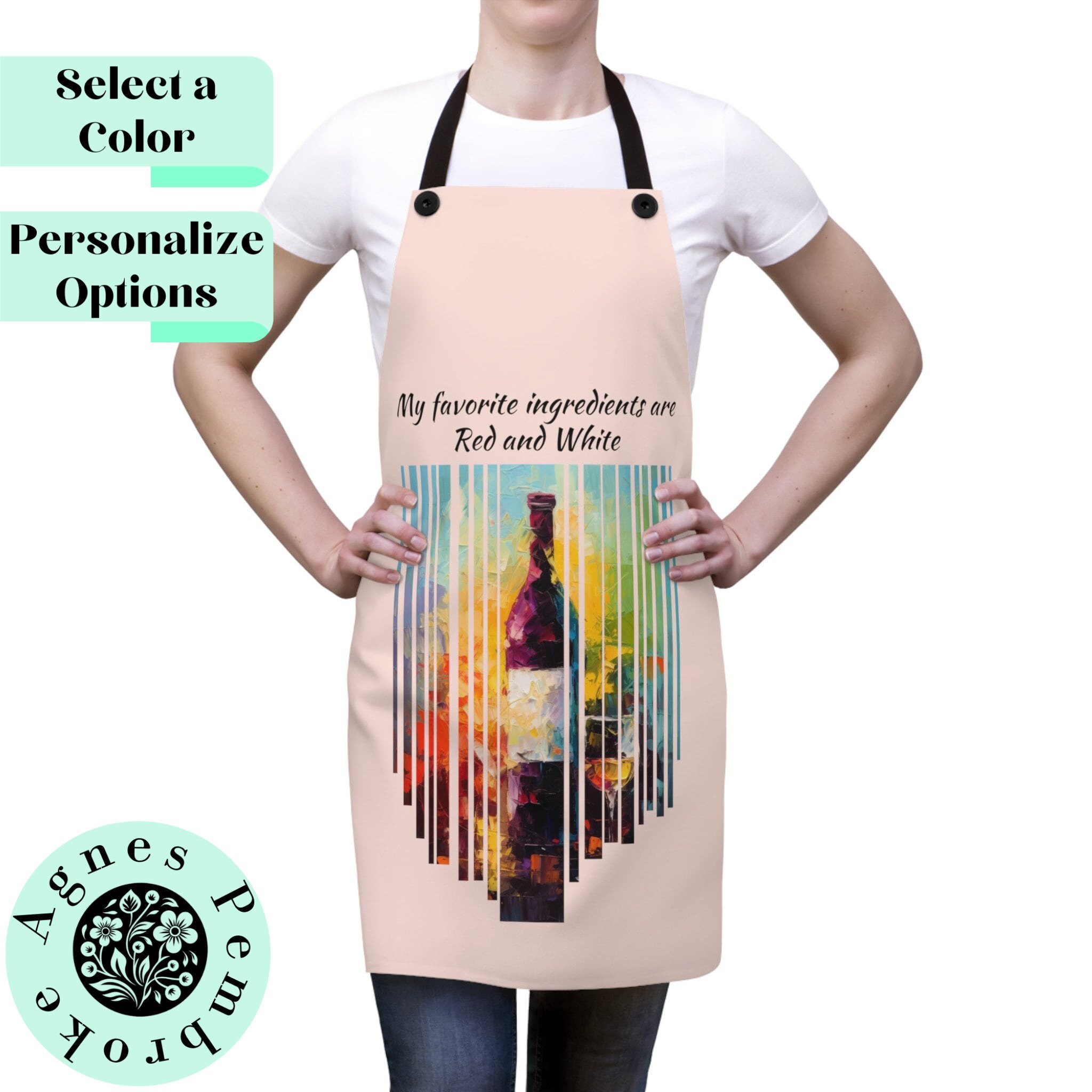 Funny Chef Apron Humor for Chefs Gift for Her Humorous Illustration ...