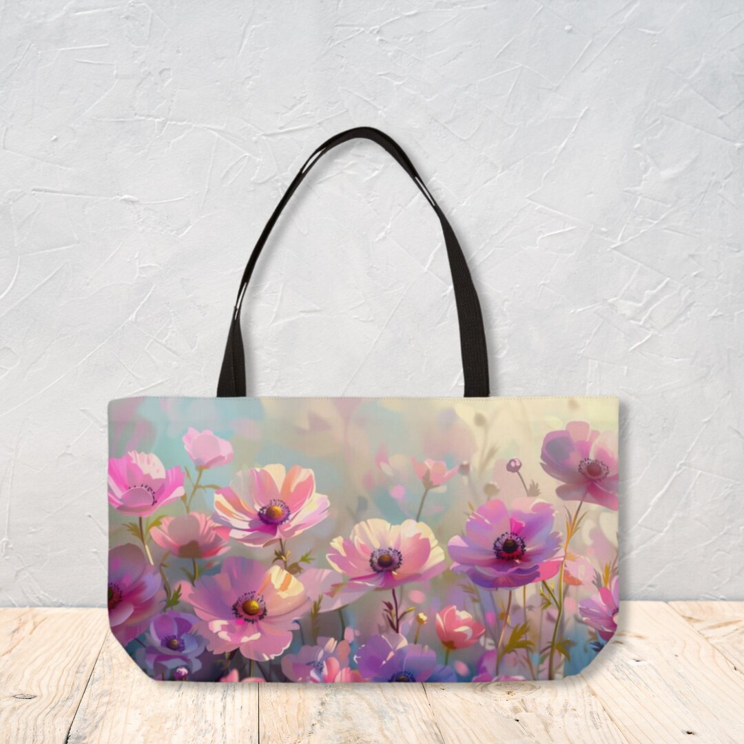 Decorative Weekender Name Tote Bag Spacious Laptop or Shopping Bag With ...