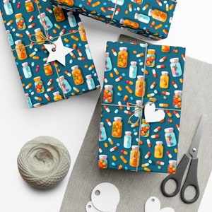 Nurse Gift Wrapping Paper Birthday Gift Wrap for Nursing Student Gift ...