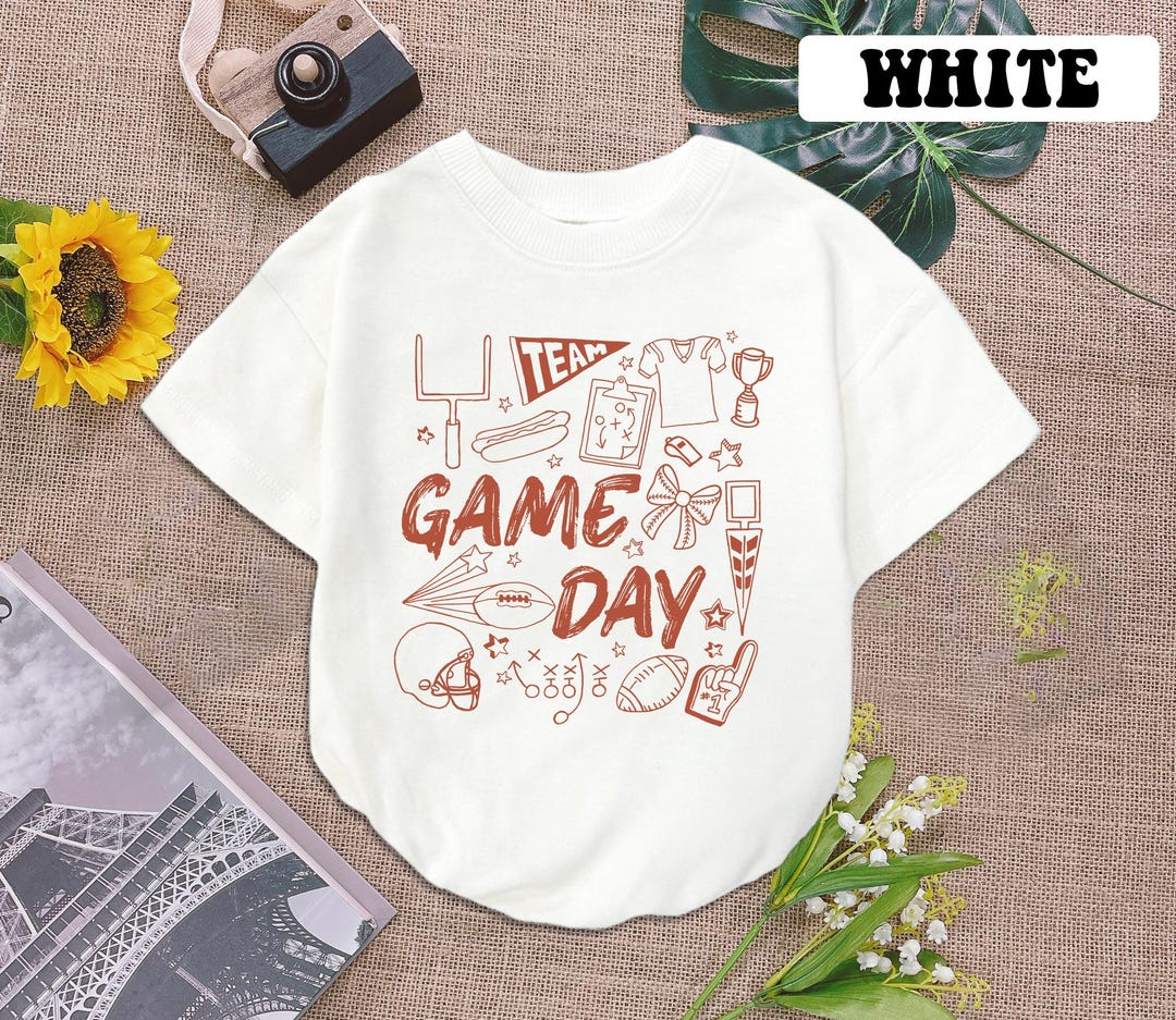 Football Game Day Baby Romper Short Sleeves, Football Season Baby ...