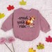Crawl, Walk, Ride Horseback Baby Romper Sweatshirt, Horse Baby Romper ...
