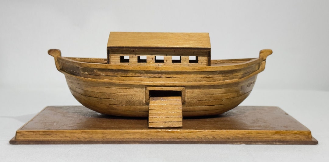 Noah's Ark Wooden Model Ship - Etsy