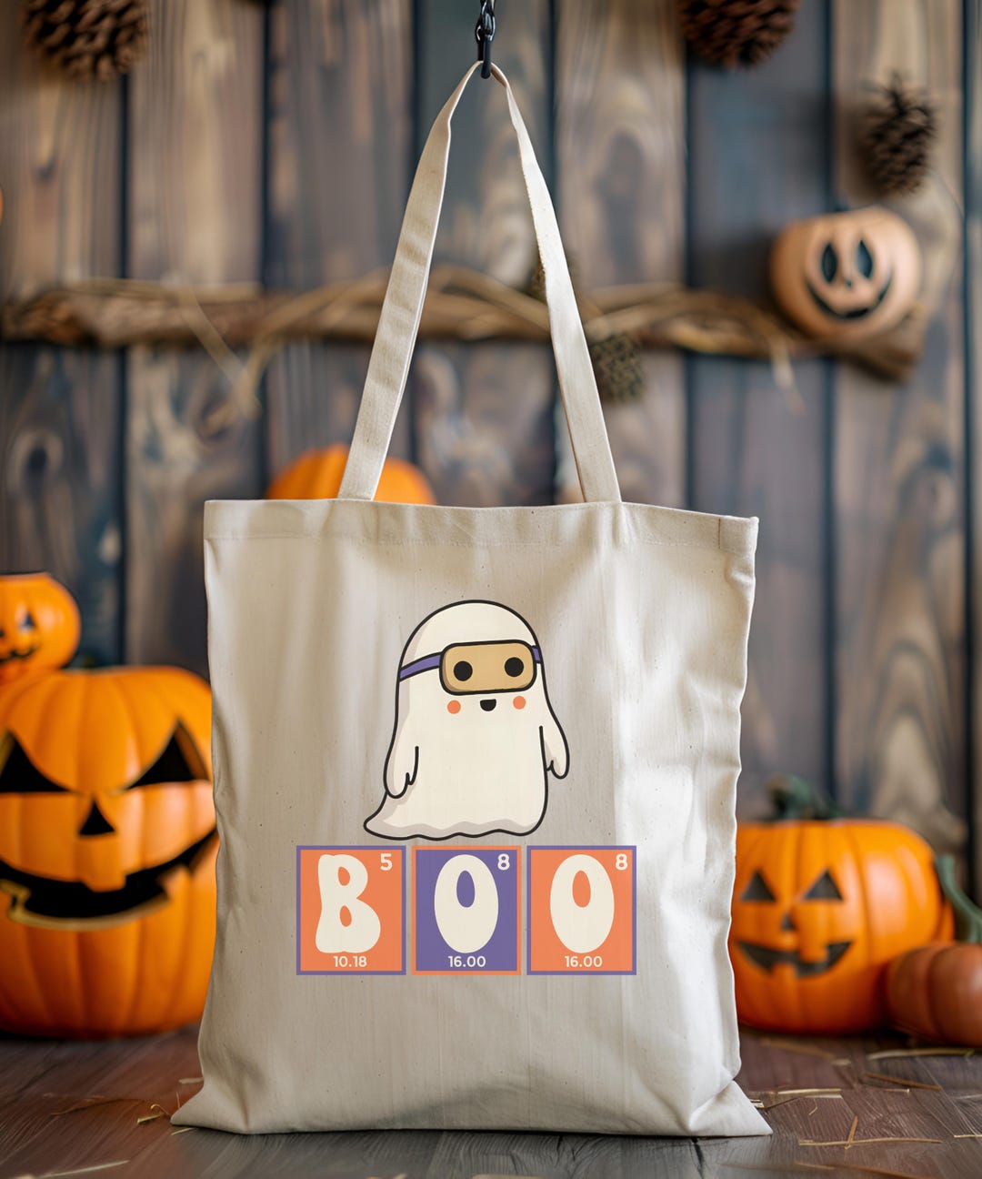 Science Ghost Trick-or-treat Bag: STEM Halloween Tote - Etsy