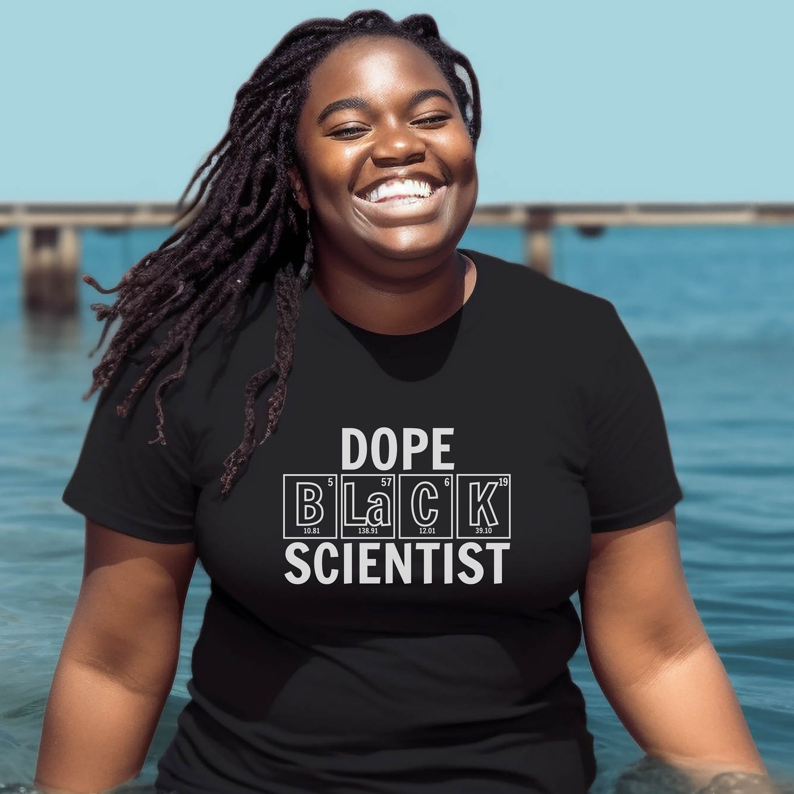 Dope Black Scientist T-shirt, Chemistry Gift, Science Shirt, Periodic ...