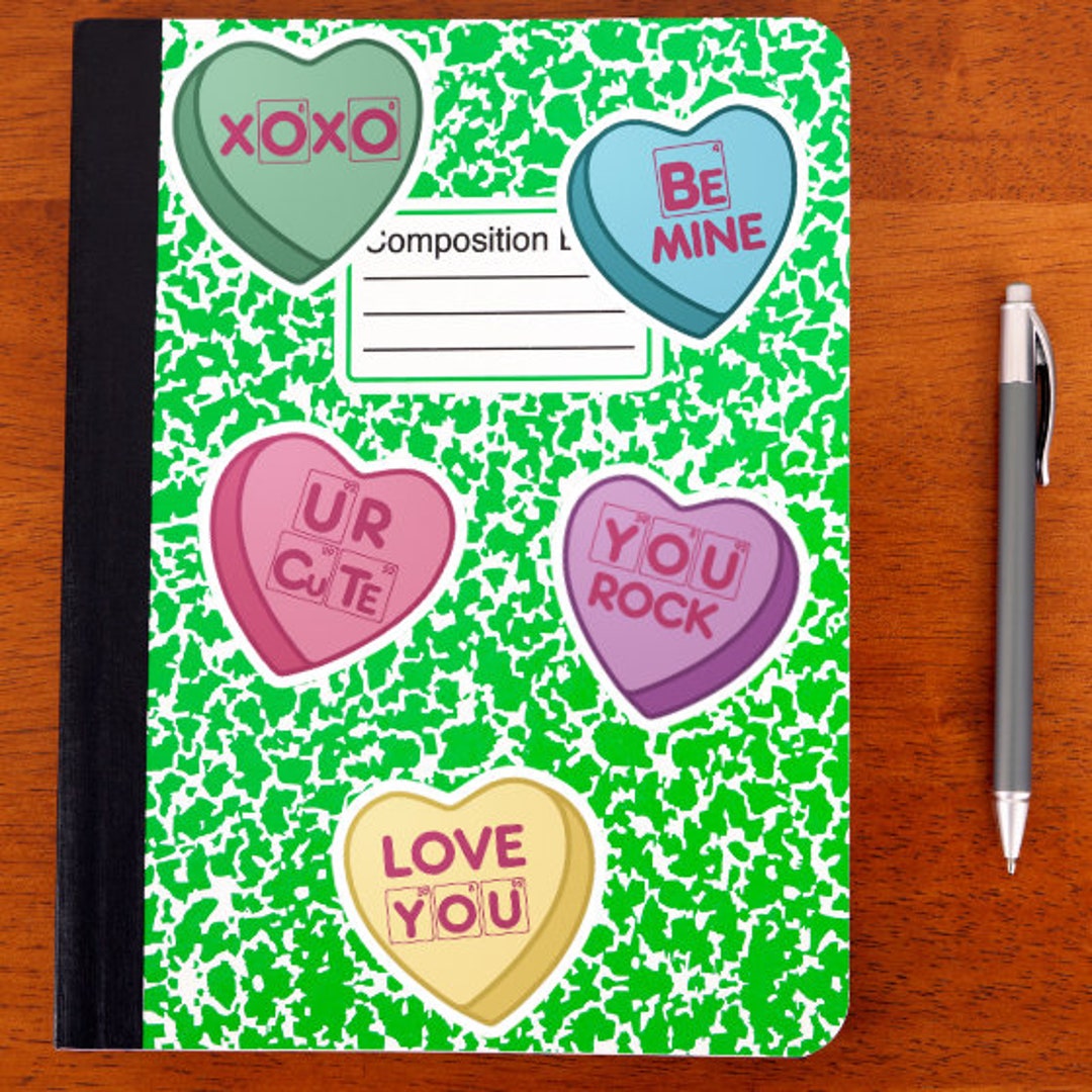 Science Valentine Stickers Bundle Pack, Chemistry Candy Conversation ...