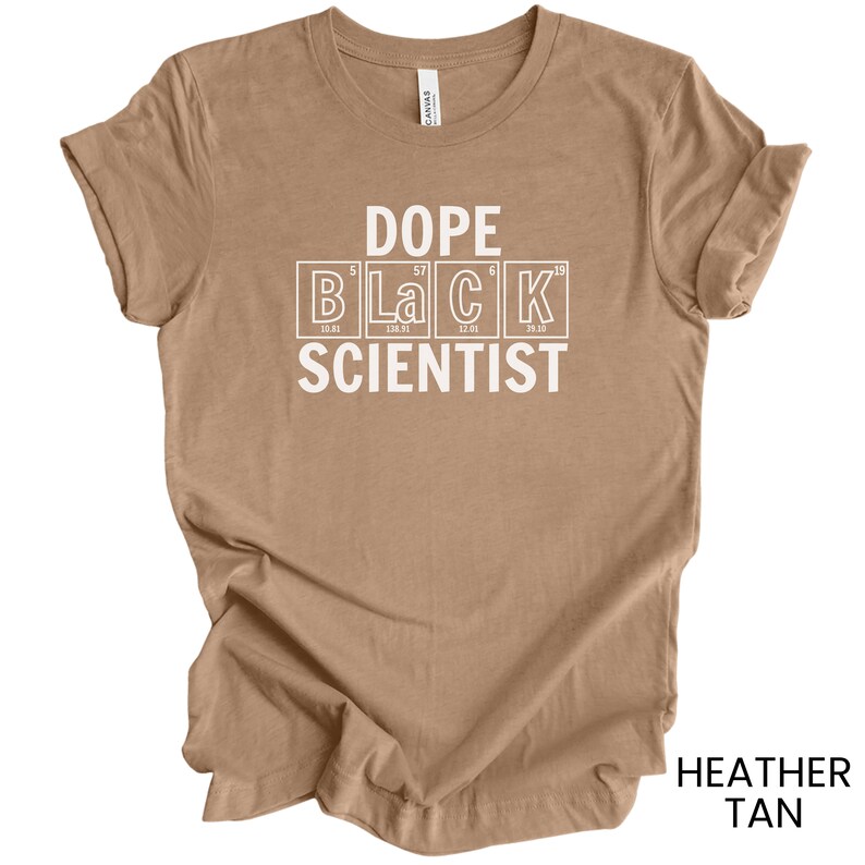 Dope Black Scientist T-shirt, Chemistry Gift, Science Shirt, Periodic ...