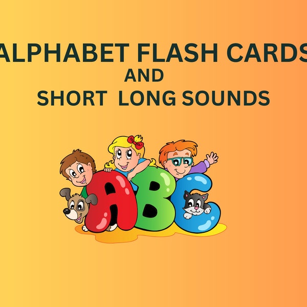 Alphabet Flash Cards - Etsy