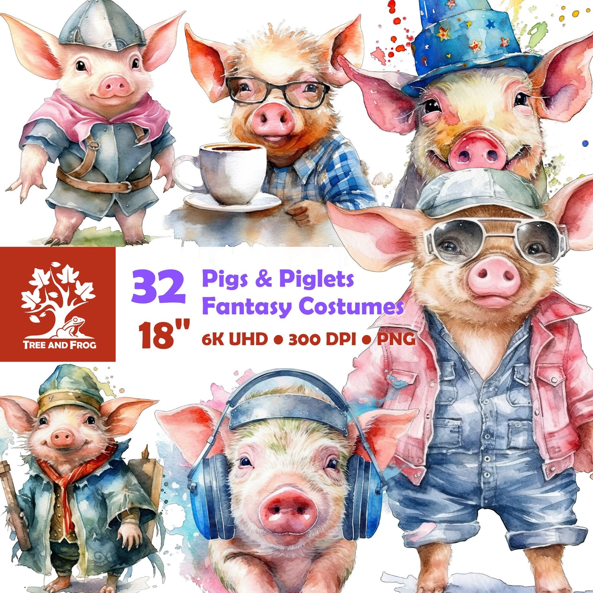 Baby Pigs In Clothes