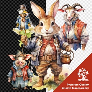 32 PNG Farm Animal Costumes Clipart Clothes Costume Horse Pig Cow Goat ...
