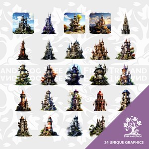 24 PNG Fantasy Turrets Towers Clipart Gothic Spire Castle Fairytale ...
