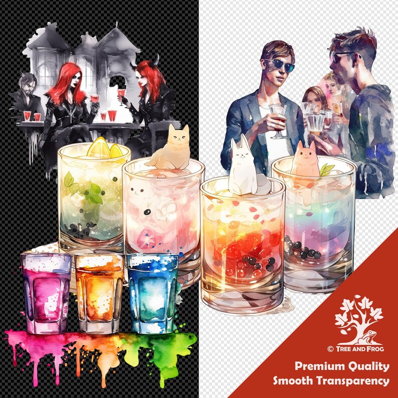 24 PNG Shots Clipart Alcohol Drink Vodka Tequilla Whiskey - Etsy