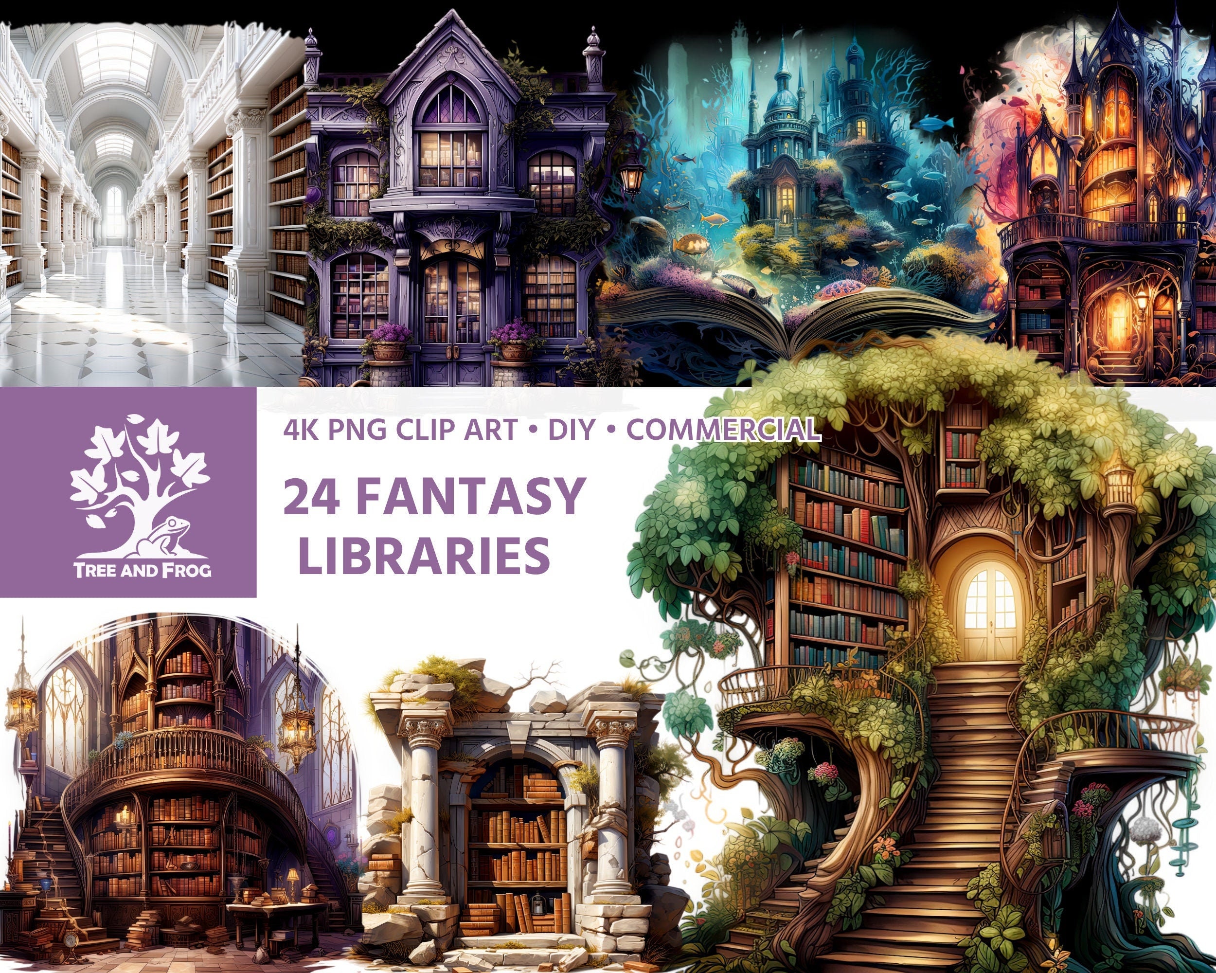 Fantasy Library Building
