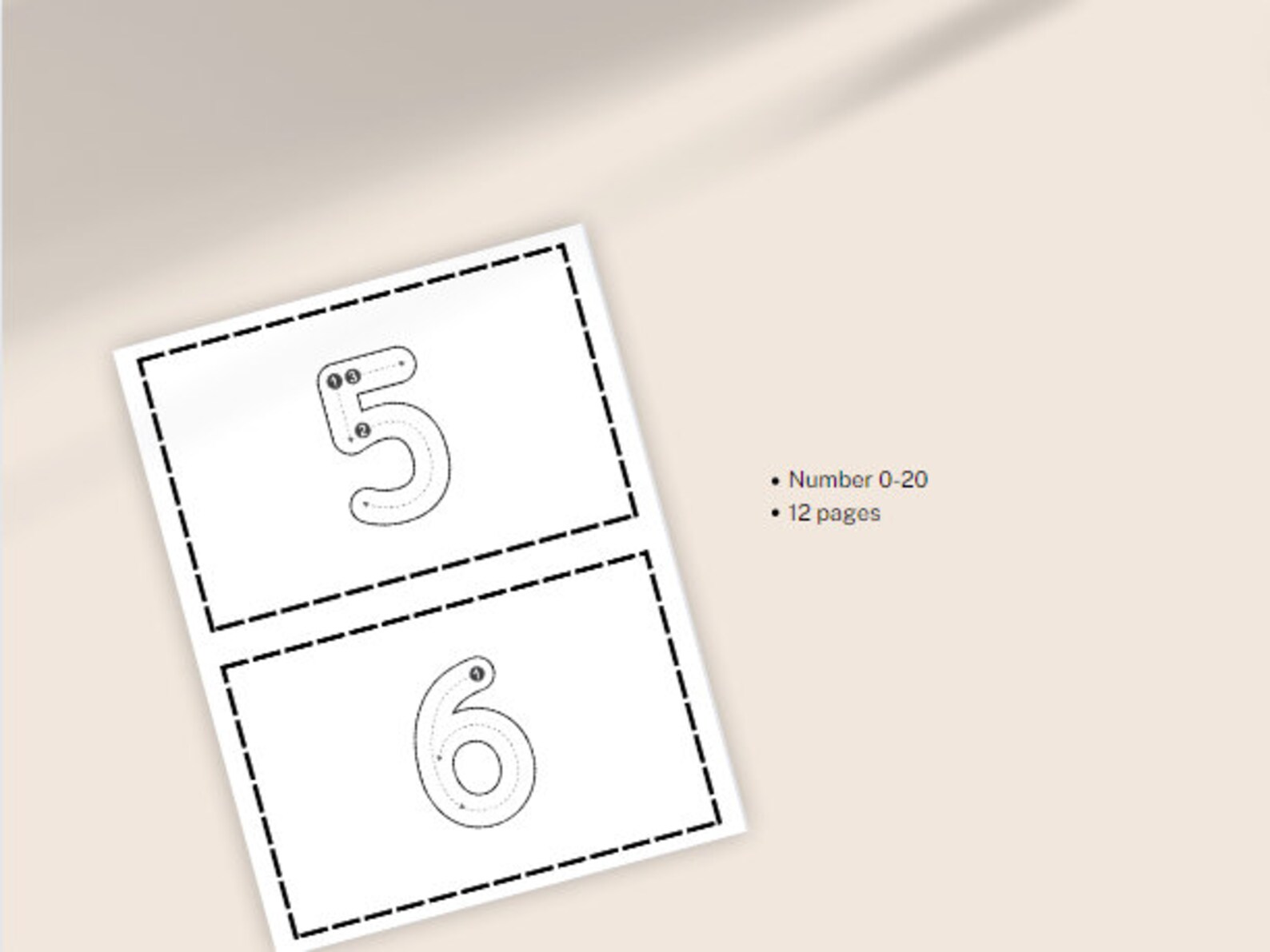 Number Tracing Flashcards, Printable, Learn Numbers, Preschool and ...