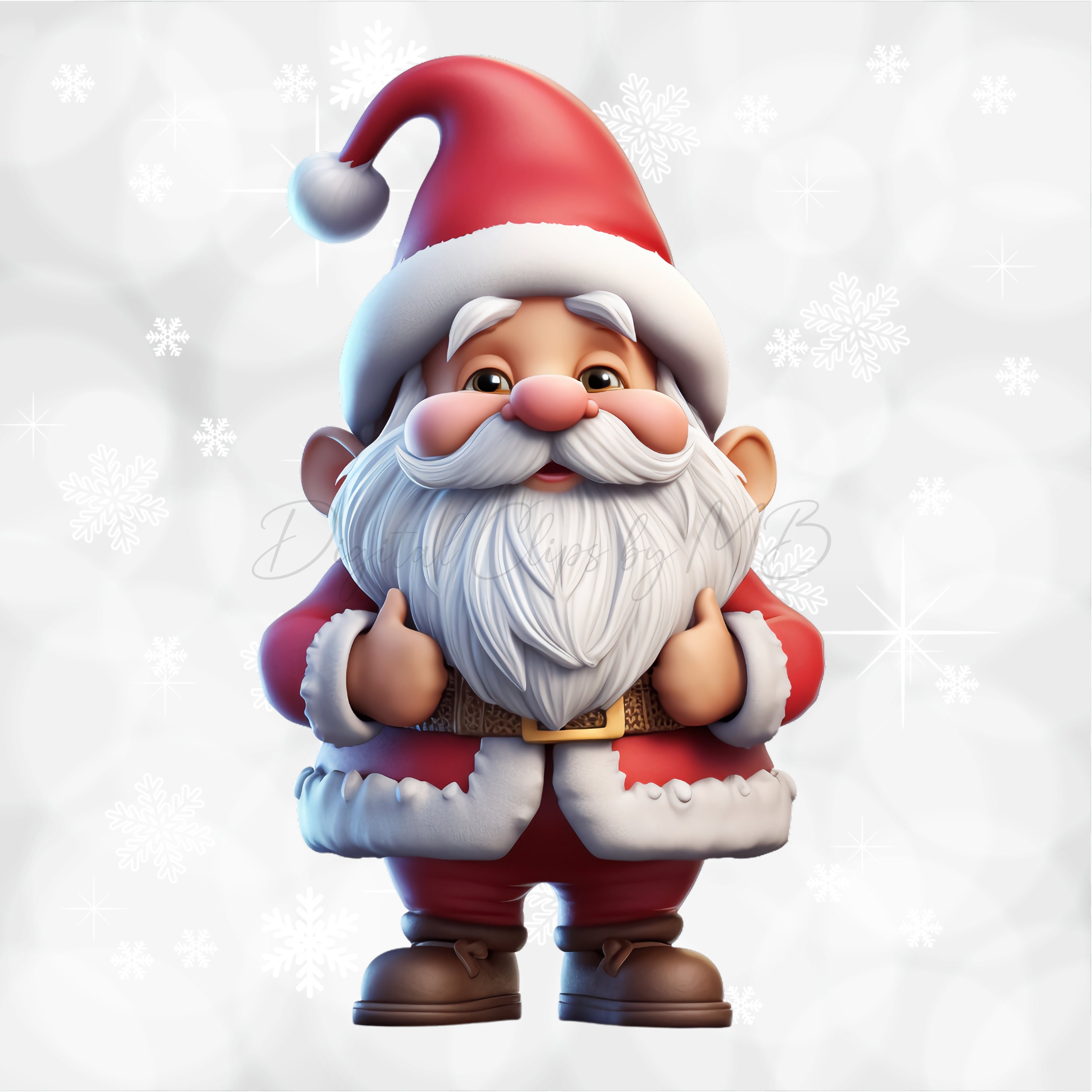 Santa Claus PNG Clipart Santa Gnome PNG Designs 10 Christmas - Etsy