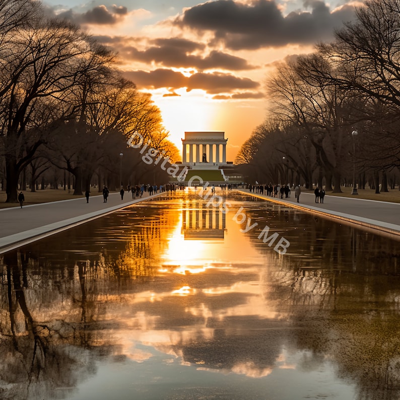 Washington DC Designer Png Bundle, Monuments in DC, Png Design ...
