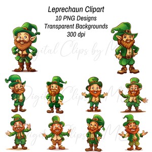 Leprechaun Clipart, St Patricks Day Leprechaun Clipart, St Patricks Day ...