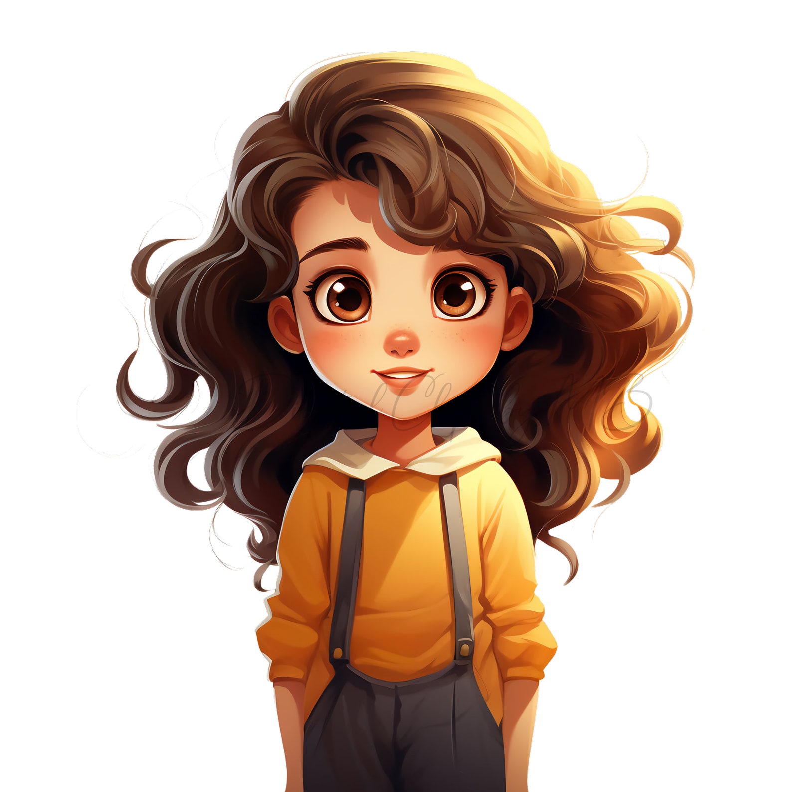 Chibi Clipart, Boy and Girl Clipart, Childrens Chibi PNG Illustrations ...