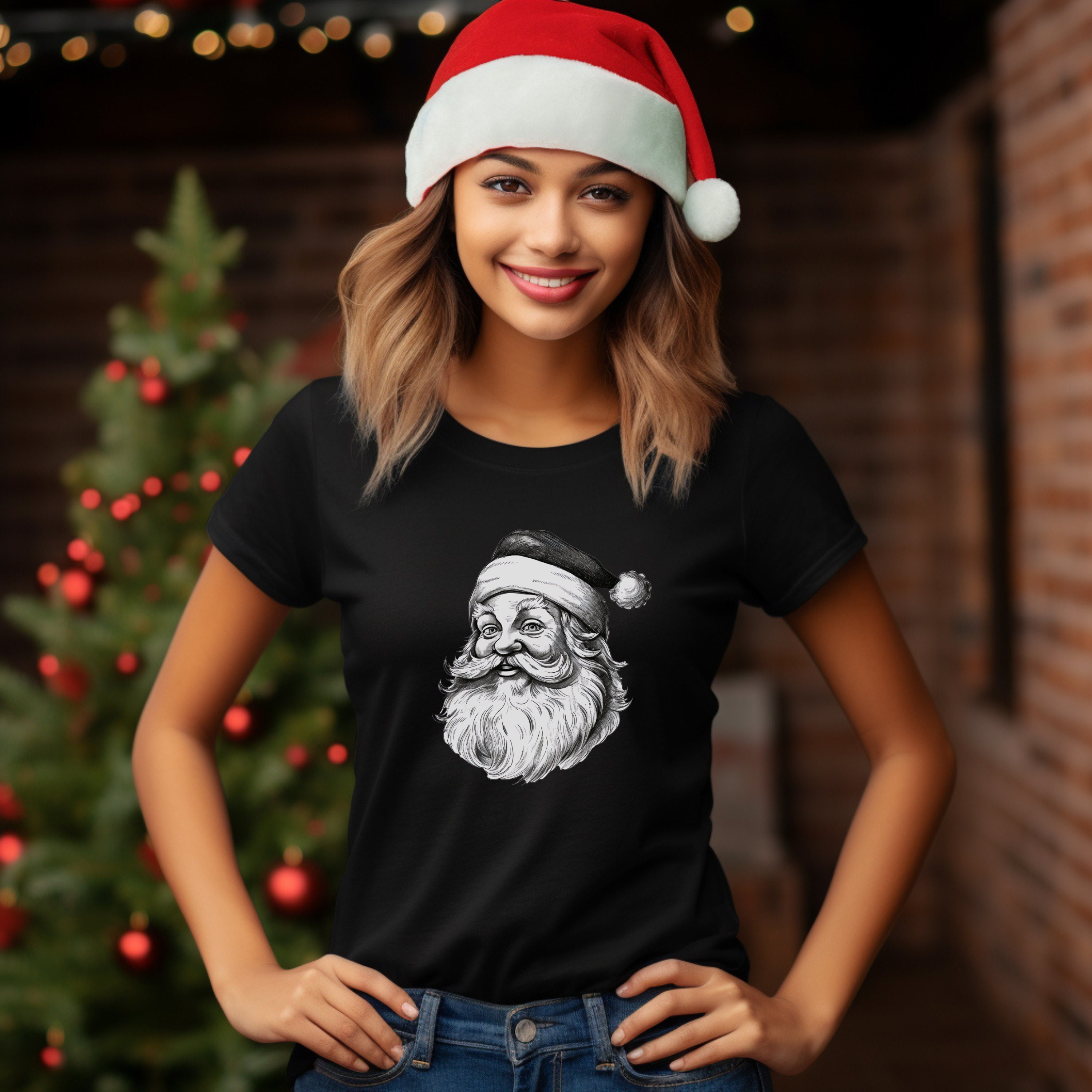 Santa Face Svg Bundle Santa Png Clipart Christmas Clipart Etsy
