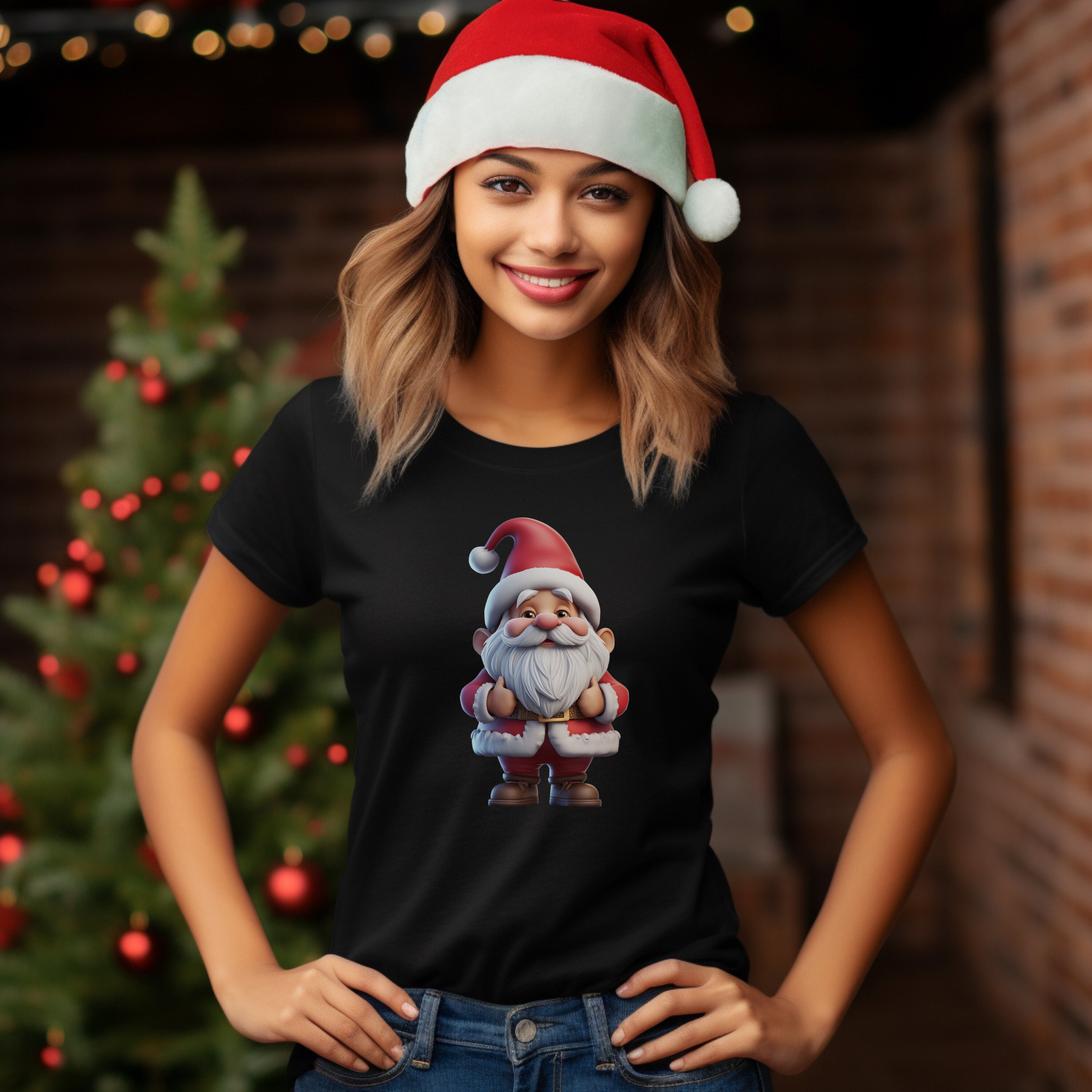 Santa Claus Png Clipart Santa Gnome Png Designs 10 Christmas Etsy