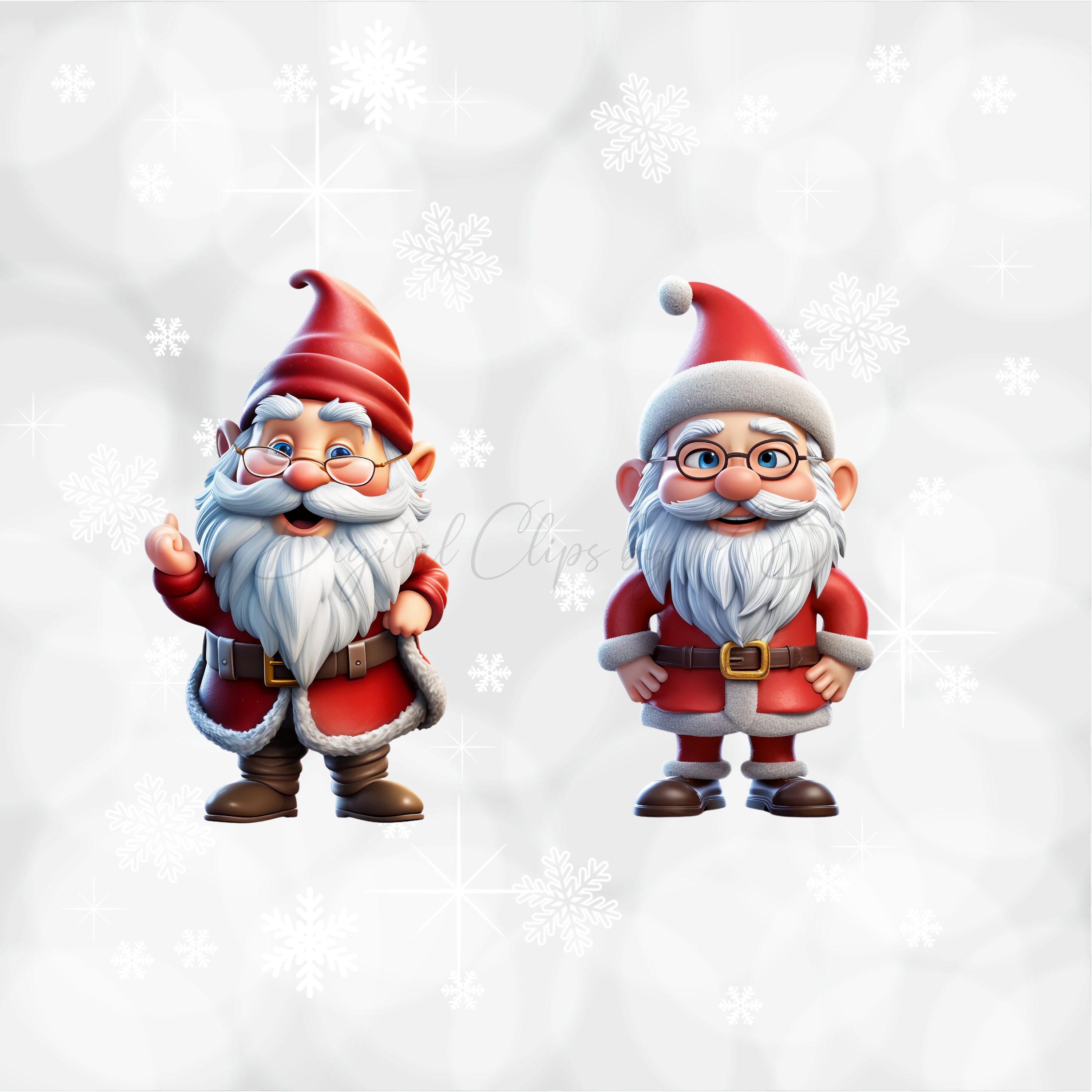 Santa Claus PNG Clipart Santa Gnome PNG Designs 10 Christmas - Etsy