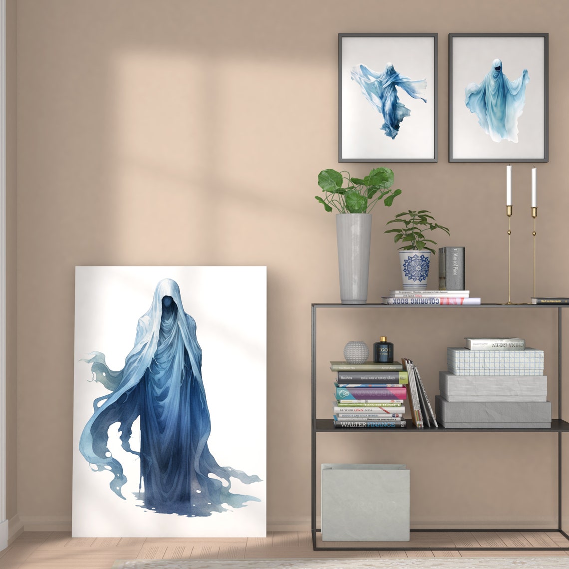 Halloween Ghosts Designer PNG Bundle, Halloween Ghost Clipart, PNG ...