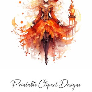 Halloween Clipart, Designer PNG Bundle, Witch Clipart for Halloween ...