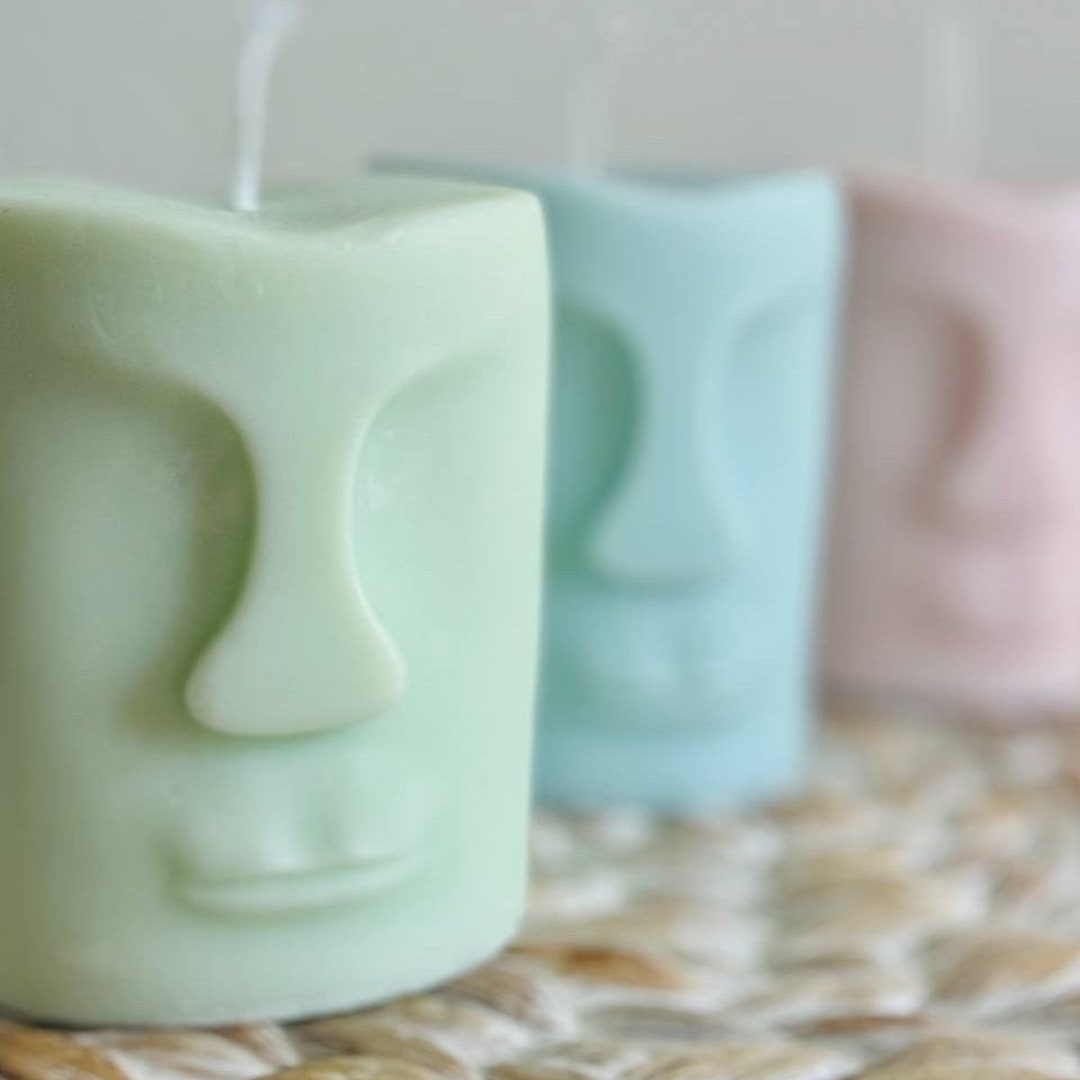 Abstract Face Candle Face Candle Cute Home Decor Bedroom Decor Cute ...